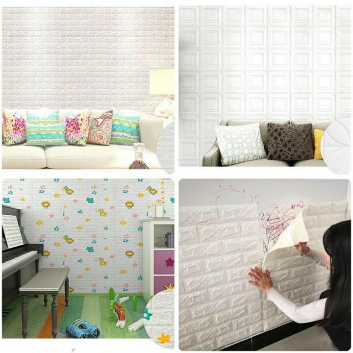 Wallpaper Dinding Foam Batu Bata Waterproof | Lazada Indonesia