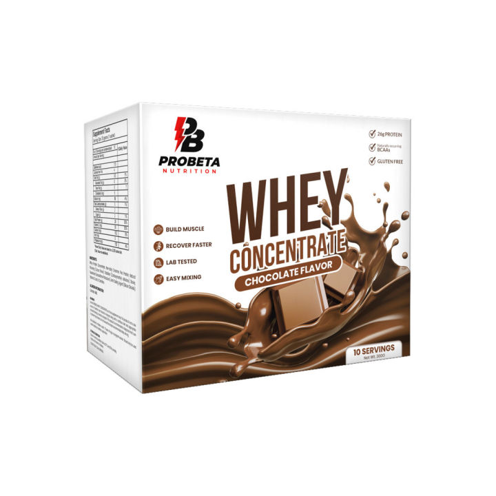 Probeta Nutrition Whey Concentrate Protein Powder Mix, Chocolate 10 ...