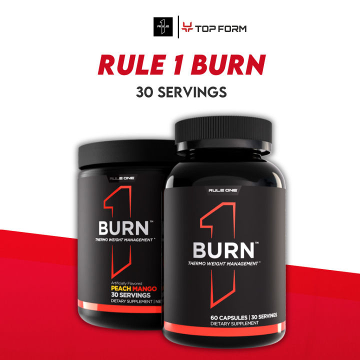 Rule 1 Burn Powder and Capsules 30 Servings | Lazada PH