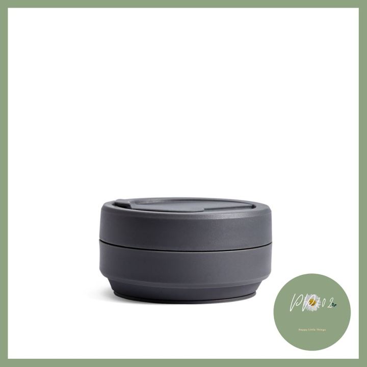 Stojo 24Oz-Carbon แถมแปรงล้างหลอด "ของเเท้มี Serial no." จากตัวเเทน ...