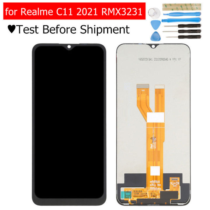 สำหรับ Realme C11 2021 RMX3231สัมผัสหน้าจอ LCD หน้าจอดิจิตอลอะไหล่ซ่อมหน้าจอจอแอลซีดี Huawei ...
