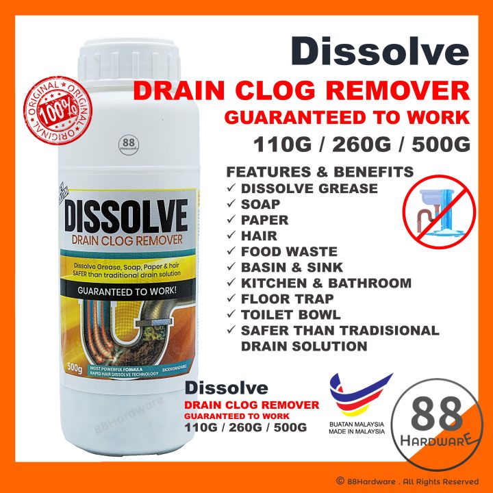 Dissolve powder drain clog remover / ubat sinki tersumbat / sinki ...