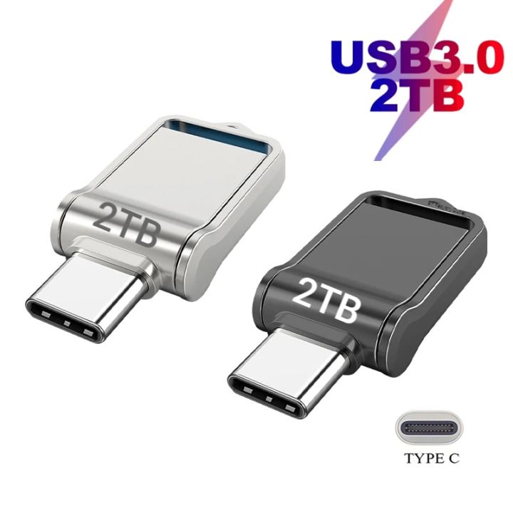 USB Flash Drive 3.0 2TB USB Drive 1TB Pendrive OTG Type C Interface ...