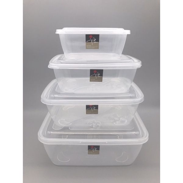 3PCS Miyabi Rectangular Food Keeper S M L XL plastic food container ...
