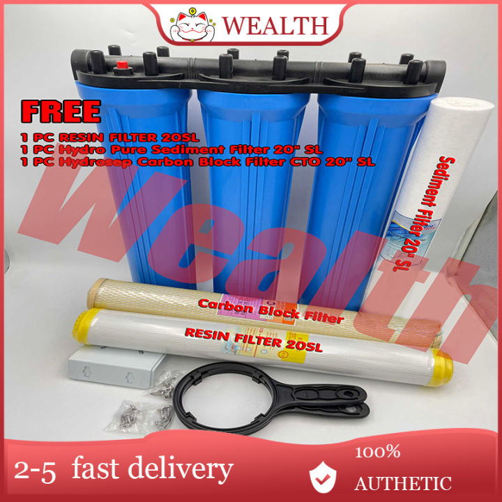 2/3/4 Stage 20 inch Deep Well Water Filter housing Complete Set with ...