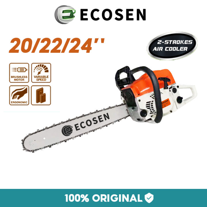 ECOSEN Chainsaw 2Tak 20/22/24" Gergaji Mesin Chainsaw | Lazada Indonesia