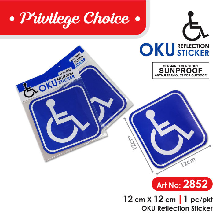 2852 - OKU Reflection Sticker Car Motorcycle OKU Sticker | Pemandu OKU ...