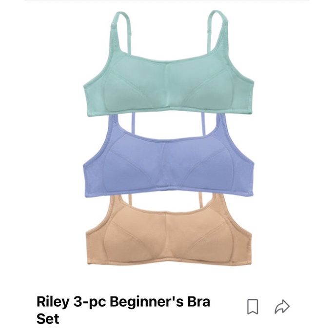 Avon Riley 3-pc Beginners Bra set Pre-Teen Brassiere | Lazada PH
