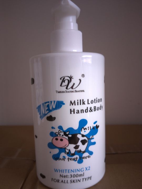 DW, MILK LOTION HAND AND BODY LOTION, DOUBLE WHITENING,300ML - 1Bottle ...