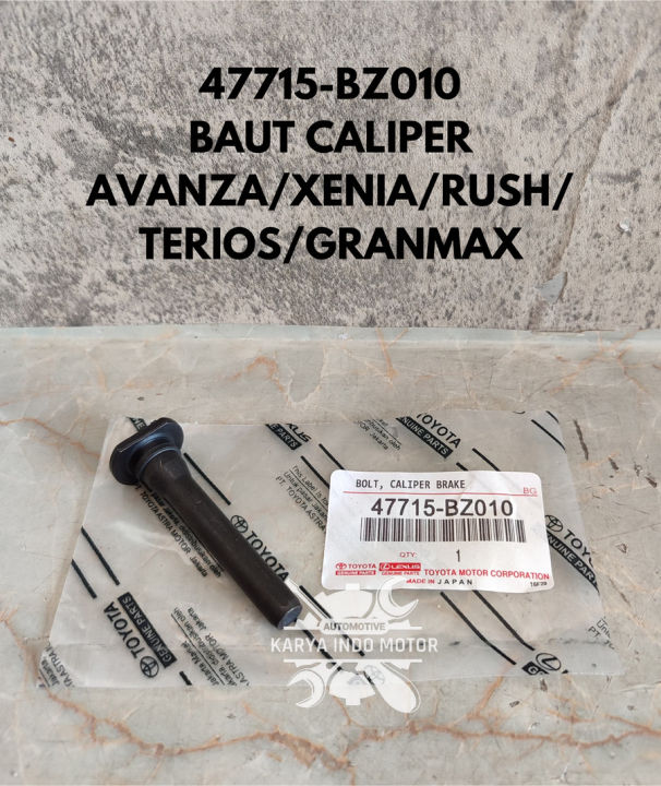 Baut Caliper Avanza Rush Terios Gran max Original 47715-BZ010 | Lazada ...