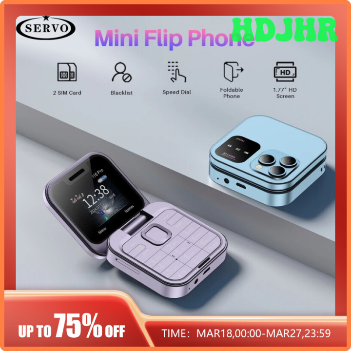 Servo i16 Pro Mini Fold Mobile Phone 2g GSM Dual SIM Card Speed Dial ...
