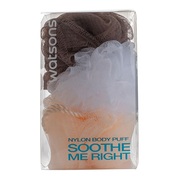 WATSONS Nylon Body Puff 3 Piece Pack 35g | Lazada PH