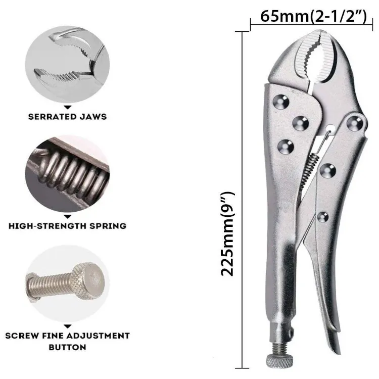 Locking Plier Long Nose Locking Plier 5 inches to 9 inches Selection ...