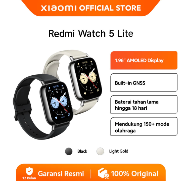 Xiaomi Redmi Watch 5 Lite | 1.96" AMOLED Display | Built-in GNSS ...