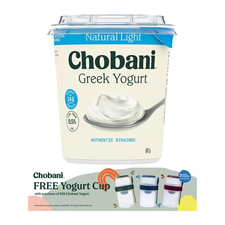 Chobani Greek Yogurt Natural Light Plain 907G | Lazada Singapore