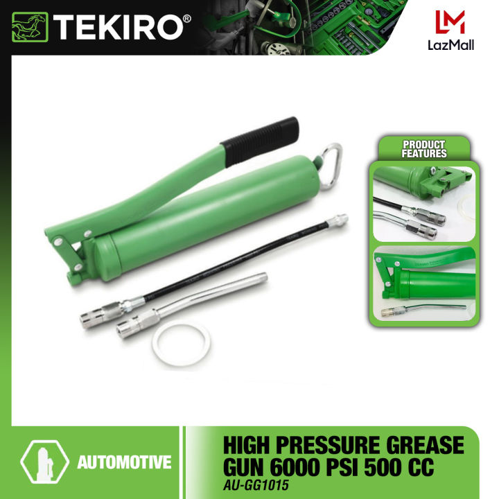 TEKIRO High Pressure Grease Gun 6000PSI 500CC Pompa Gemuk ( AU-GG1015 ...