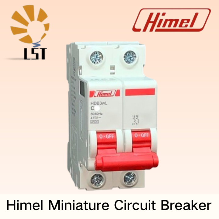 Himel Miniature Circuit Breaker 6A / 10 A / 16A / 20 A / 32A / 40A / 50A / 63A 2Poles 220V ...