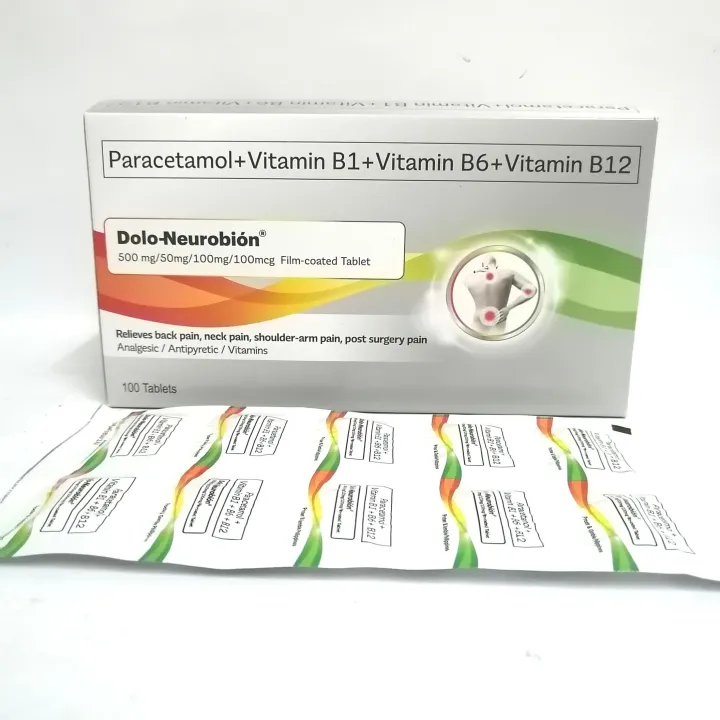 Dolo Neurobion (Paracetamol Vit B1 Vit B6 Vit B12 Film-Coated) (1's ...