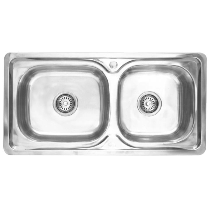 8241 ซิงค์แตนเลสหลุมคู่ | Lazada.co.th