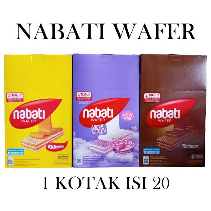NABATI Cheese Wafer Isi 20 Pcs, Richoco, Richeese, Korean Goguma ...