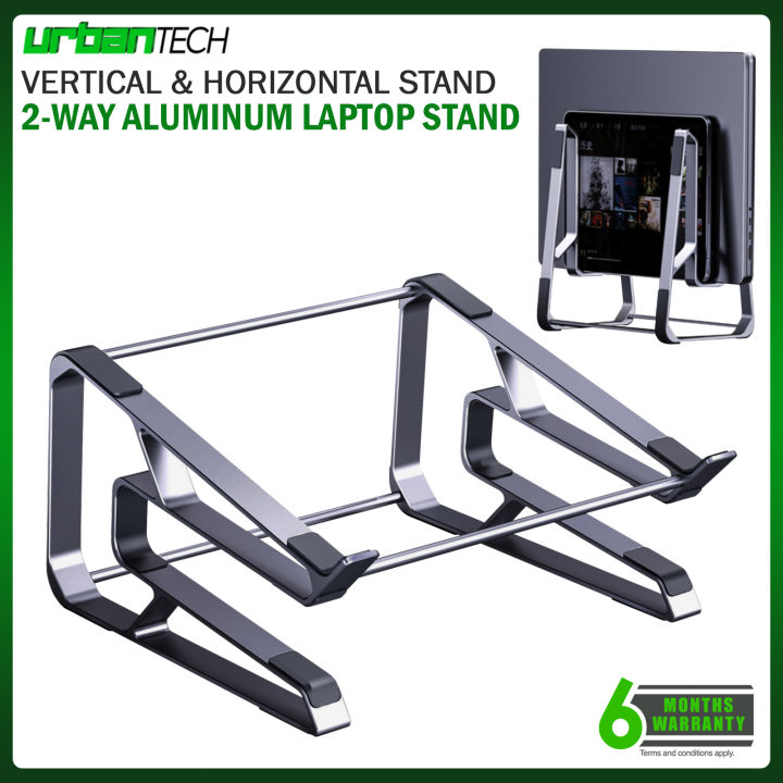 Dual Purpose 2-Way Vertical and Horizontal Hollow Style Aluminum Laptop ...
