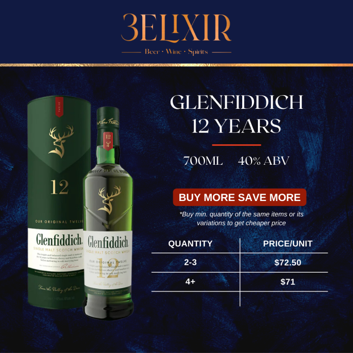 Glenfiddich 12 Years Old 700ML | Lazada Singapore