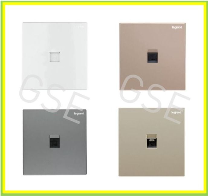 Legrand Galion RJ45 Cat6 Data Socket Champagne Rose Gold Dark Silver ...