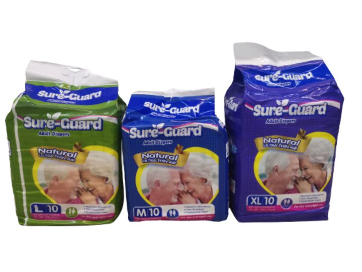 Adult Diaper | Sureguard 10pcs/pack | Medium | Large | Xtra Large ...