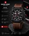 Jam Tangan Kasual Pria Tali Kulit SWISS ARMY chrono on Jam Tangan Mewah ...