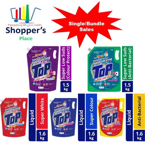 Single & Bundle Sales!!Top Concentrated Liquid Detergent Refill 1.5Kg-1 ...