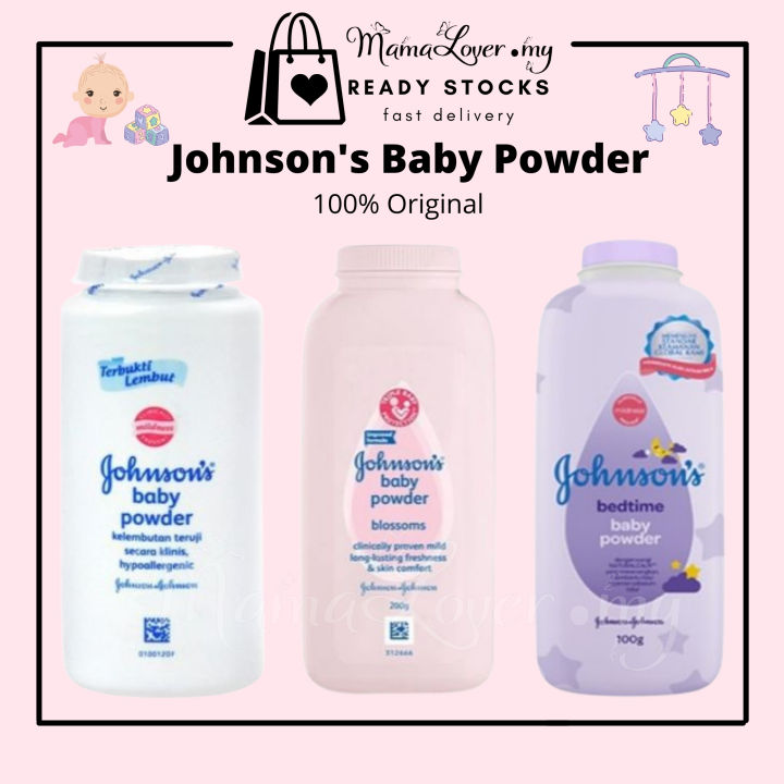 Johnson's Baby Powder Classic 100g Classic Blossoms Bedtime Talkum Bayi ...