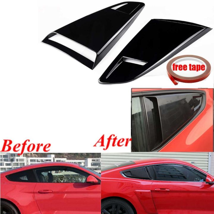 【SUN】-Car Side Window Quarter Louver Side Vent Scoop Cover Trim Rear ...