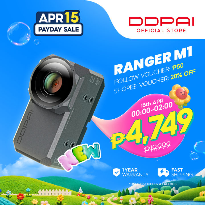 [Pre Order]DDPAI Ranger M1 3K UHD Motorcycle Dashcam IP67 Waterproof ...