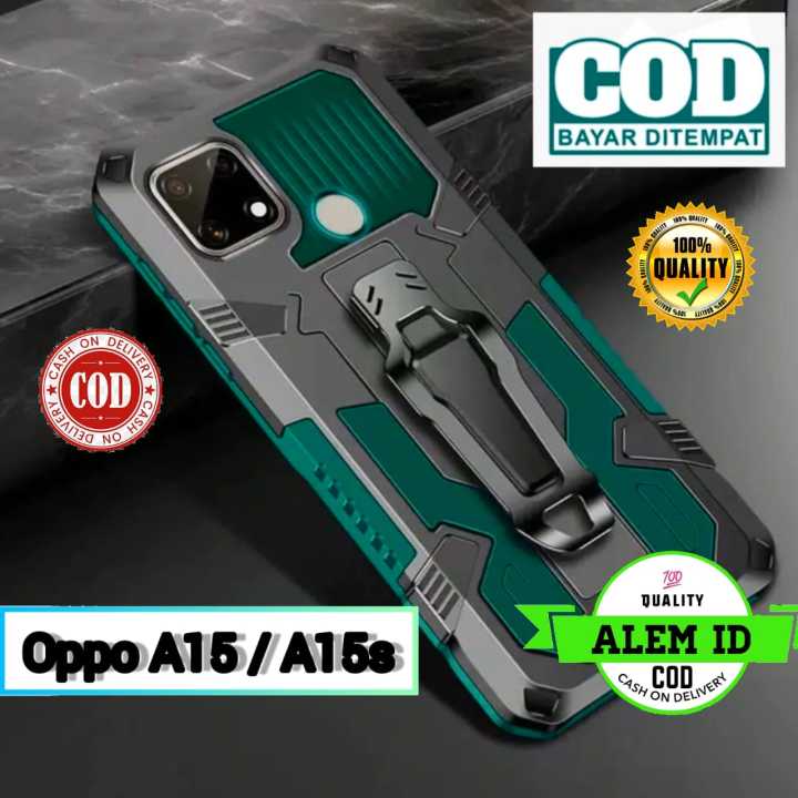 CASING OPPO A15 / A15S MODEL BARU HARD CASE KLIP KESING SILIKON ...