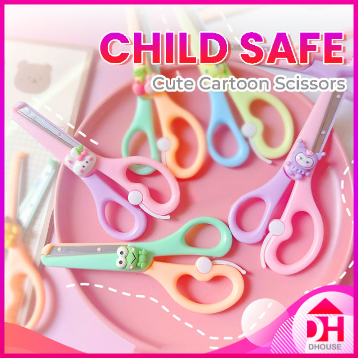 Cute Cartoon Plastic Safety Scissors Kids Children Kindergarten ...