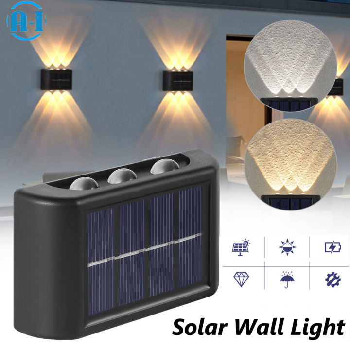 Solar Wall Light Outdoor Solar Garden Light Lampu Solar Luar Rumah ...
