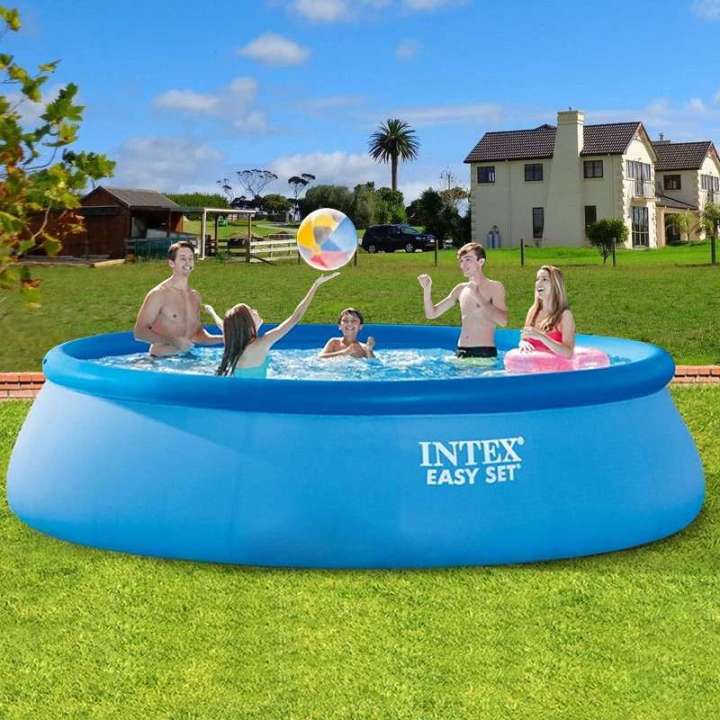 INTEX 28130 EASY SET Pool 366 x 76cm Large Size Inflatable Swimming ...