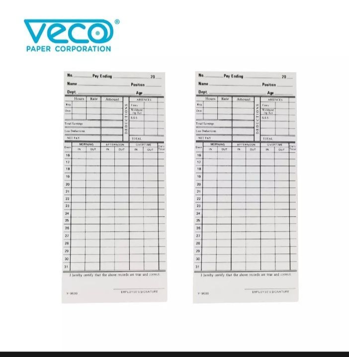 Daily Time Card Vii Yen #000046 | Lazada PH