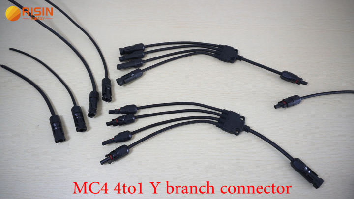 MC4 Solar Branch Connector 4 to 1 Branch Parallel Connection 30A 1000V ...