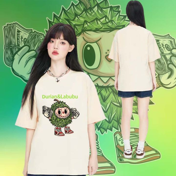 เสื้อลาบูบู้ labubu&durian Pop Mart ผ้าCotton 100% พร้อมส่ง ใส่ได้ ทั้ง ...