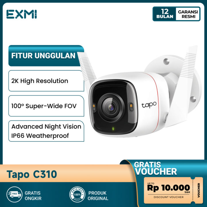 Tp-Link Tapo C310 2K | Outdoor Security Wi-Fi Camera | CCTV Outdoor ...