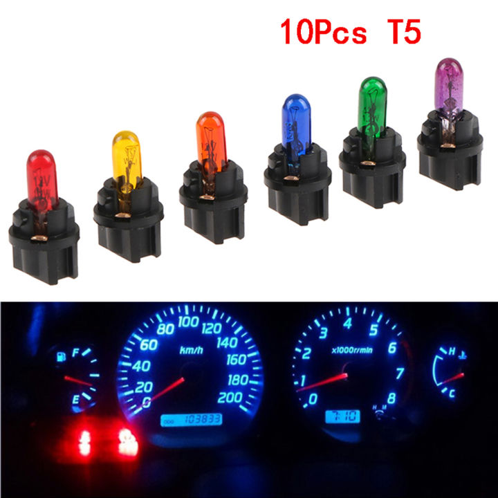 10Pcs T5 SMD LED Car Light Automobiles Light-emitting Diode Instrument ...