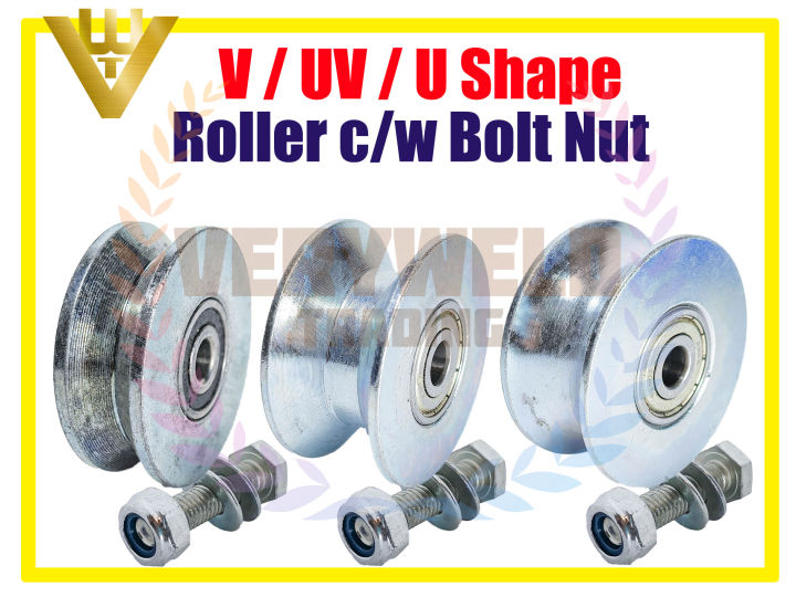 VERYWELD RODA PAGAR BESI DENGAN SKRU NAT/ Gate Roller Bolt & Nut ...