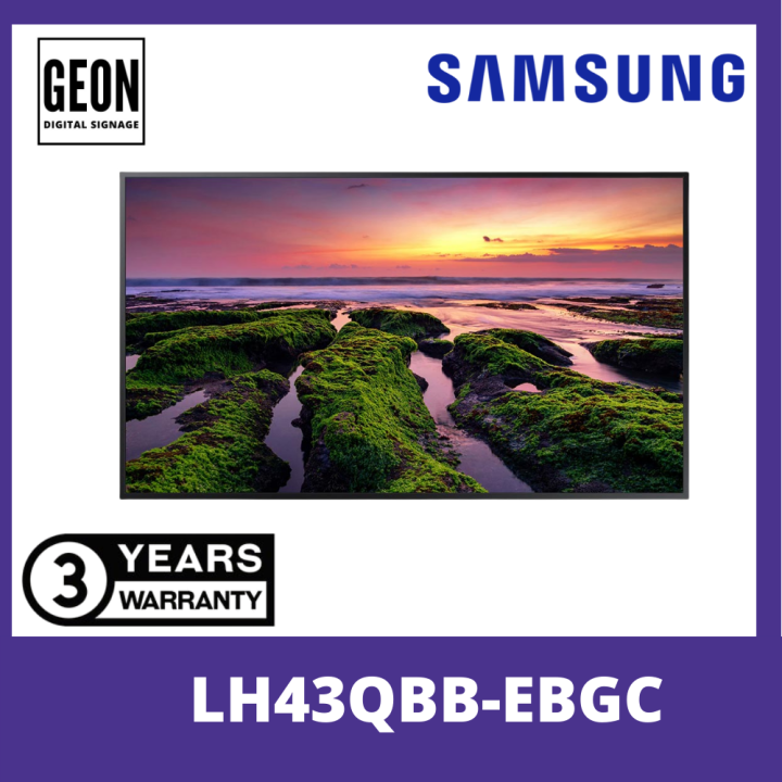 SAMSUNG 43" Inch LH43QBB-EBGC QB43B QBB Series 4K UHD Digital Signage ...
