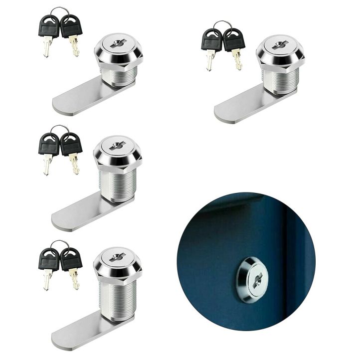 Sliver Cabinet Lock With Keys Cam Lock For Furniture Mail Box Locker ...