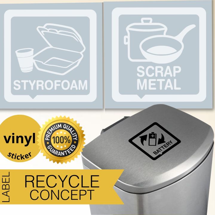 Styrofoam | Scrap Metal - Vinyl Decal Sticker for Wheelie Bin / Dustbin ...