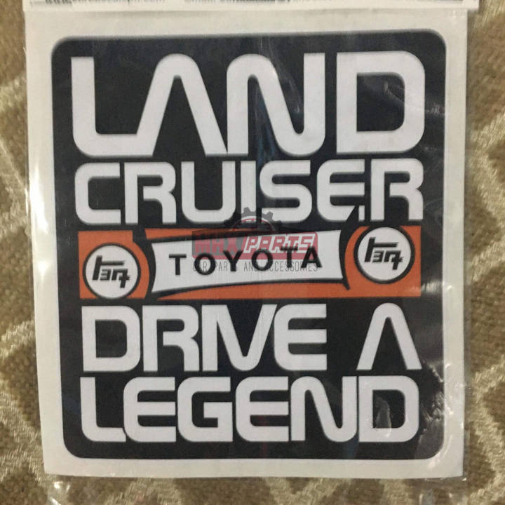 TOYOTA LAND CRUISER DRIVE A LEGEND DECAL | Lazada PH