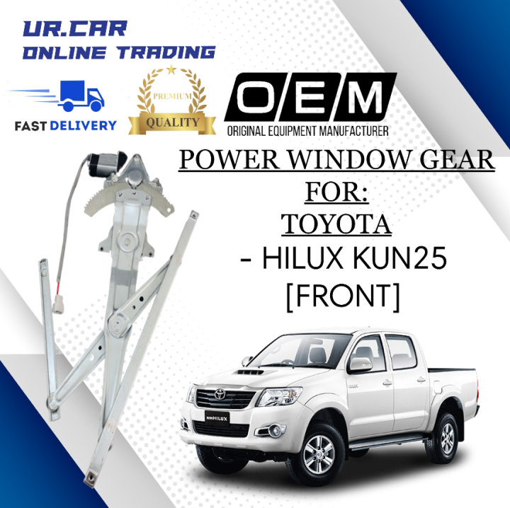 TOYOTA HILUX KUN25 FRONT (RIGHT) POWER WINDOW GEAR WITH MOTOR 100% HIGH ...