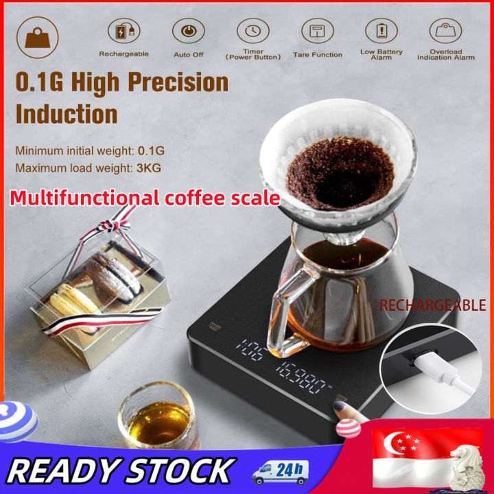 SG [READY STOCK]LED coffee scale Accurate Electronic Multifunction ...