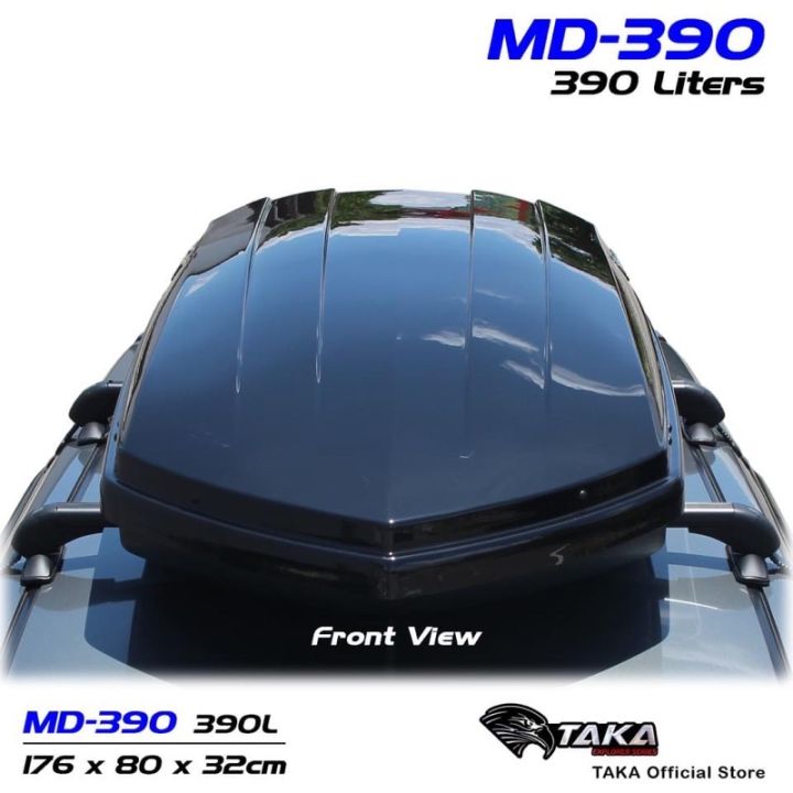 ♘TAKA Roof Box MD-390 Ultra Slim Design Storage Carrier Roofbox♥ | Lazada
